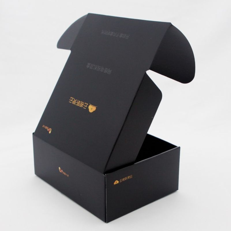 Black Corrugated Mailer Boxes Card Paper Shipping For Router Small ...